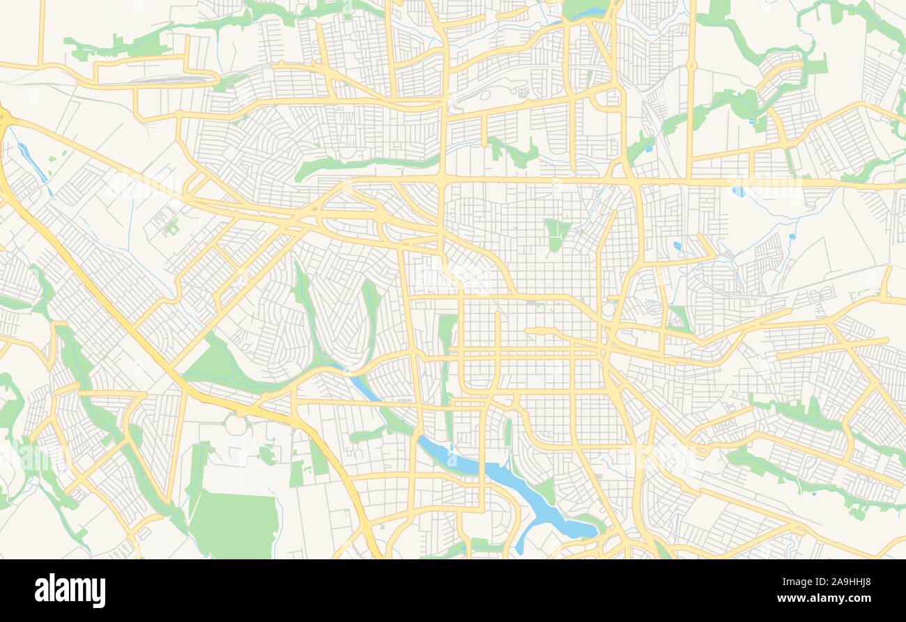 Printable street map of Londrina, Brazil. Map template for business use ...