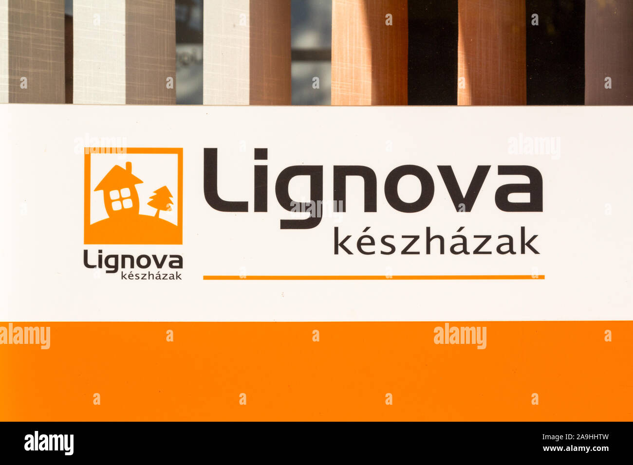 Lignova keszhazak logo emblem sign, Sopron, Hungary Stock Photo - Alamy
