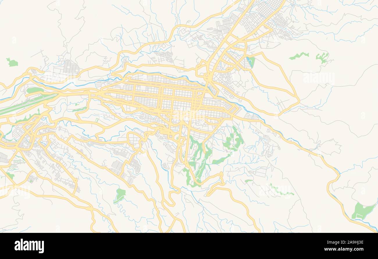 Printable street map of Pereira, Colombia. Map template for business ... Printable street map of Pereira, Colombia. Map template for business ...