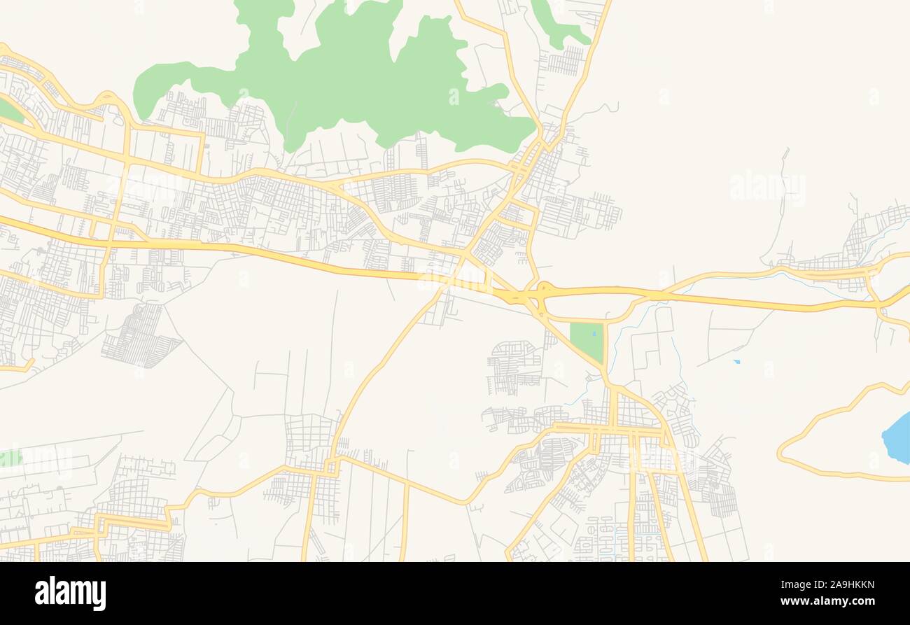 Printable street map of Turmero, Venezuela. Map template for business ...