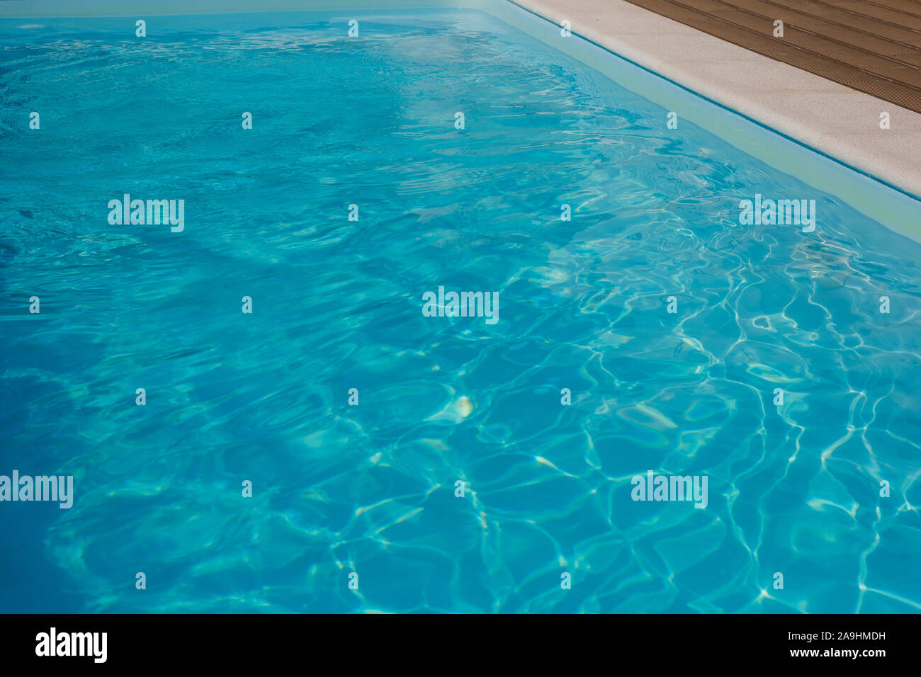 swimming pool with blue water, detail Stock Photo - Alamy