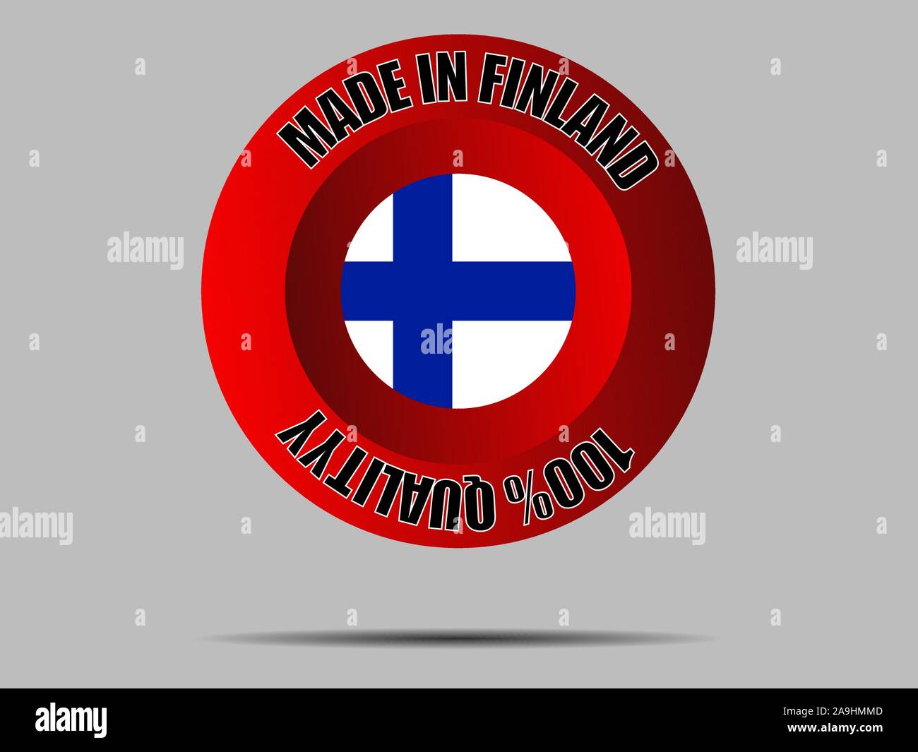 National flag of Republic of Finland. original colors and proportion ...