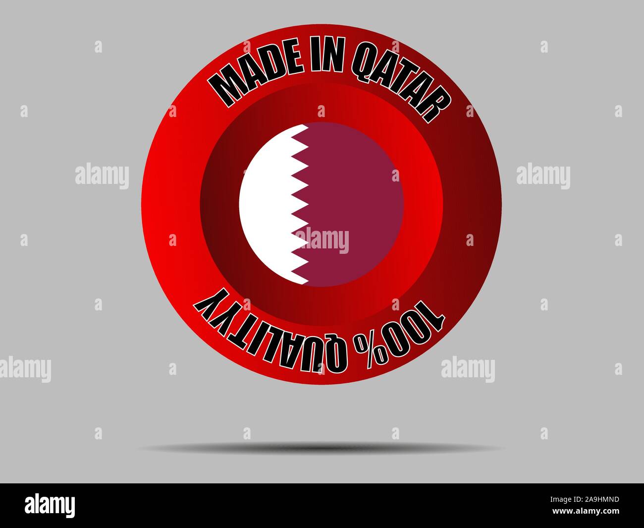 Beautiful national flag of State of Qatar . original colors and ...