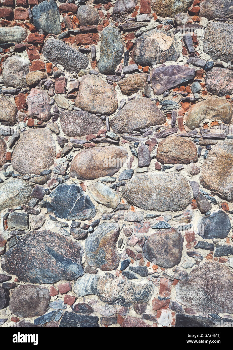 Pebble stone wall hi-res stock photography and images - Alamy