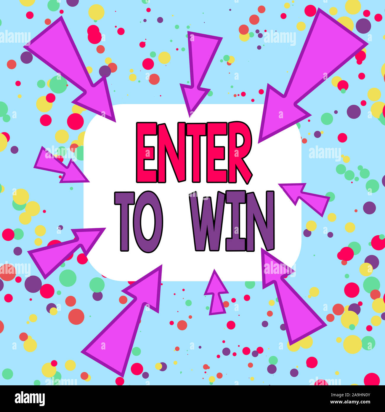 Writing note showing Enter To Win. Business concept for exchanging ...
