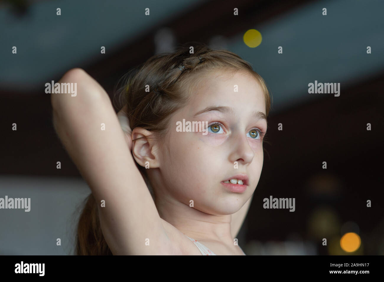 Portrait of a 9 years old female child, portrait concept of a child ...