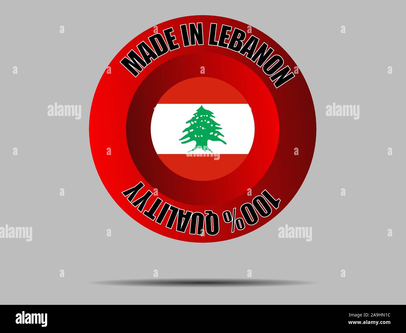 National flag of Lebanese Republic. original colors and proportion ...