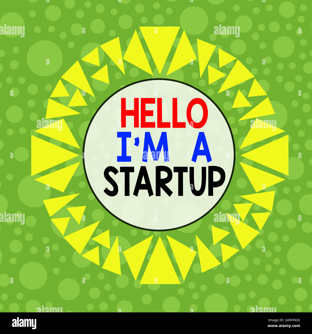 Conceptual hand writing showing Hello I M A Startup. Concept meaning ...