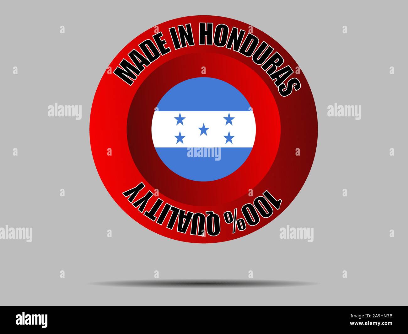 National flag of Republic of Honduras. original colors and proportion ...