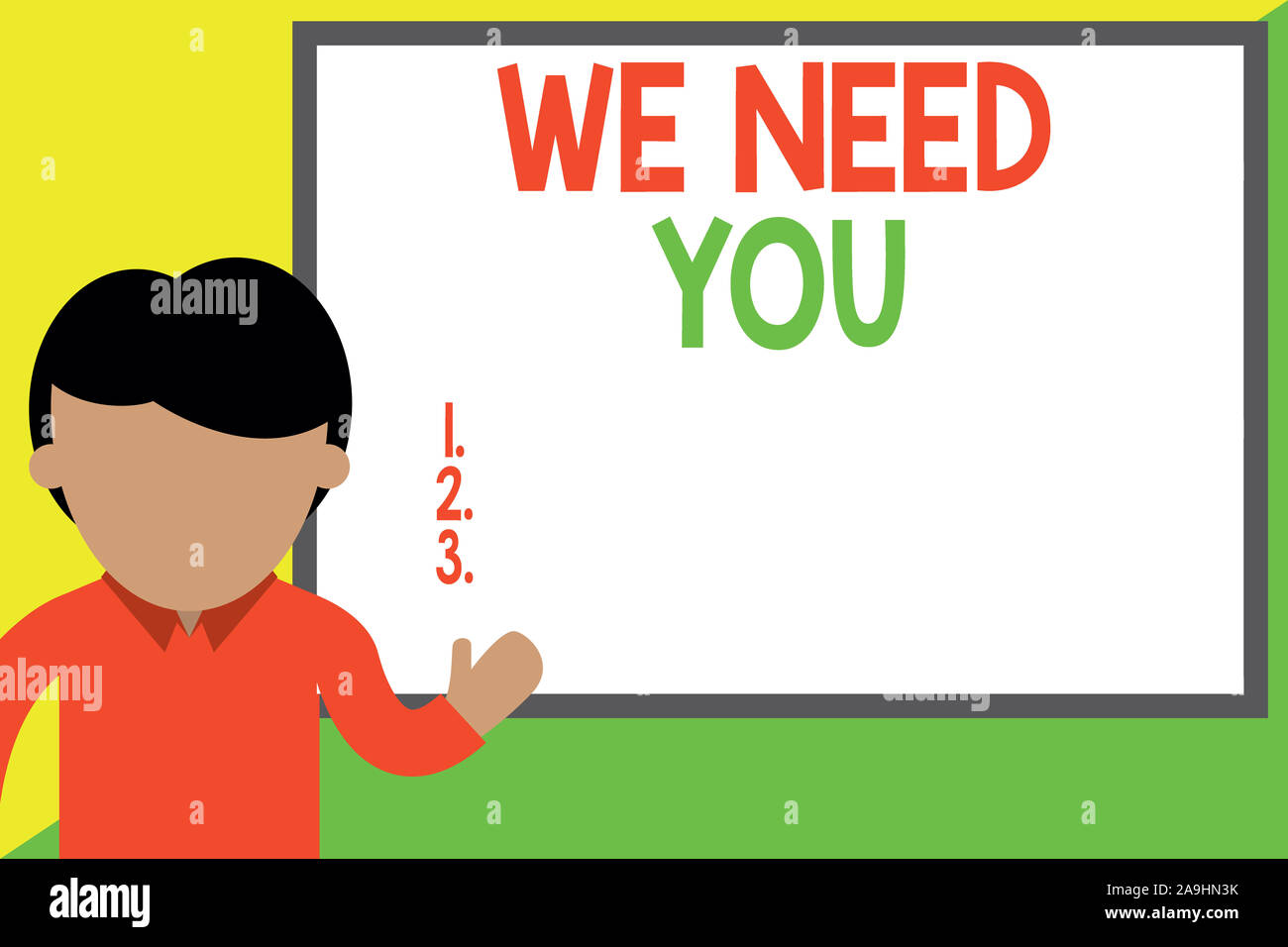 Conceptual hand writing showing We Need You. Concept meaning to fulfill ...