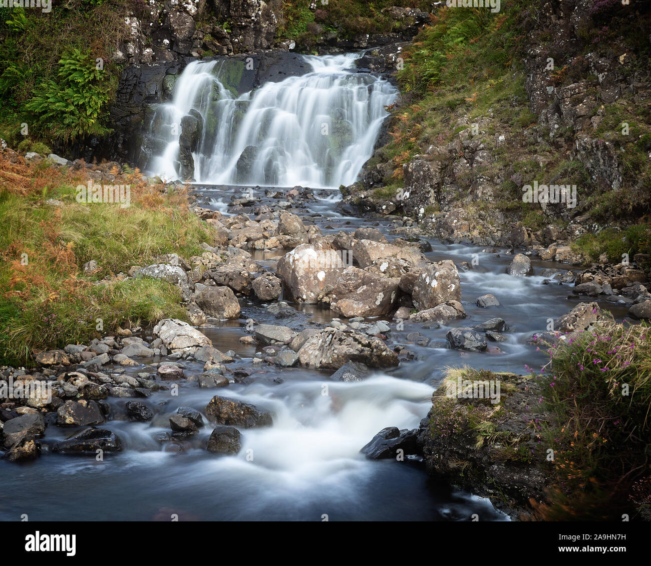 Waterfall on the Iske of Mull, Scotland Stock Photo - Alamy
