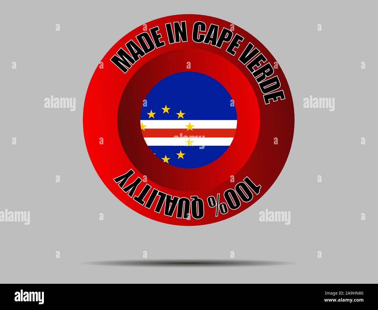 National flag of Republic of Cape Verde. original colors and proportion ...