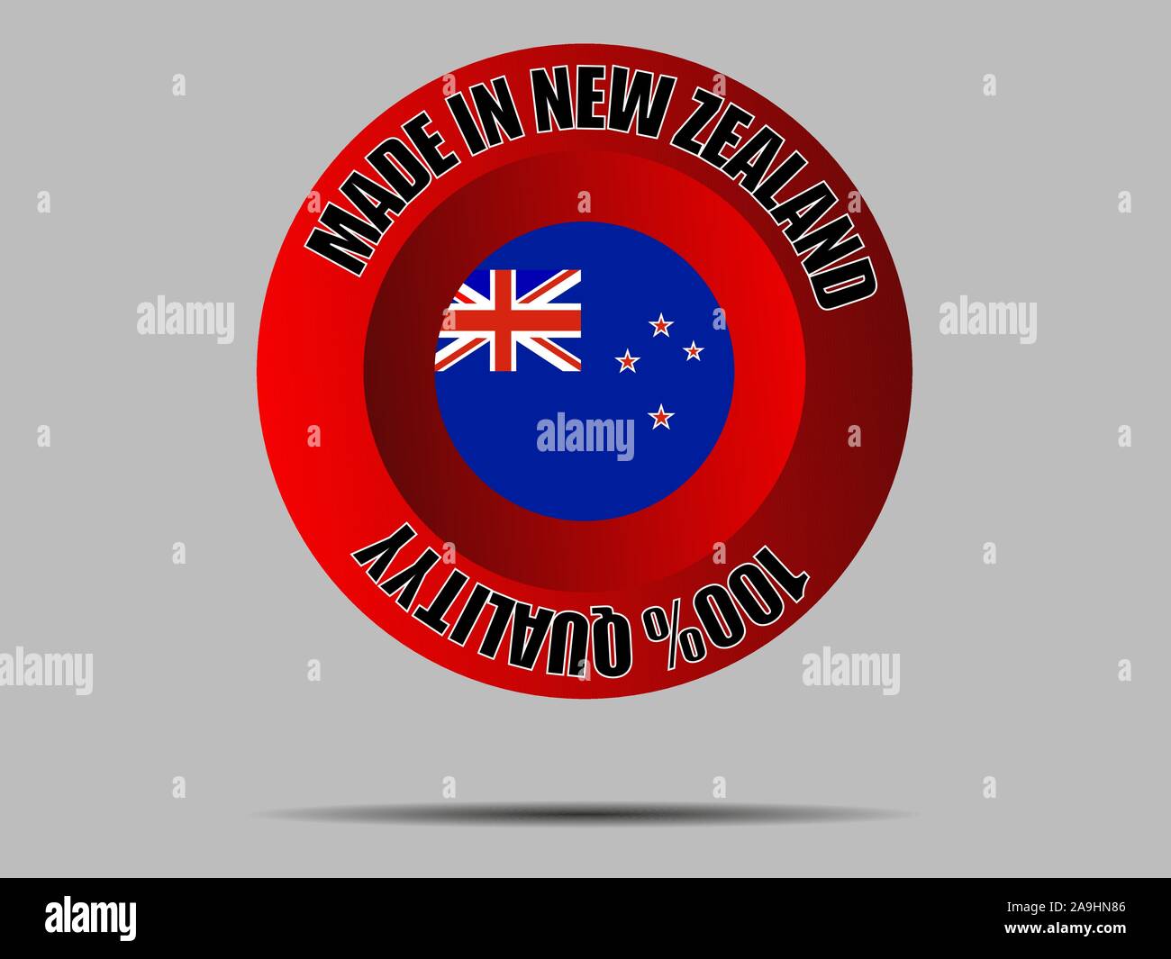National flag of New Zealand. original colors and proportion. Simply ...