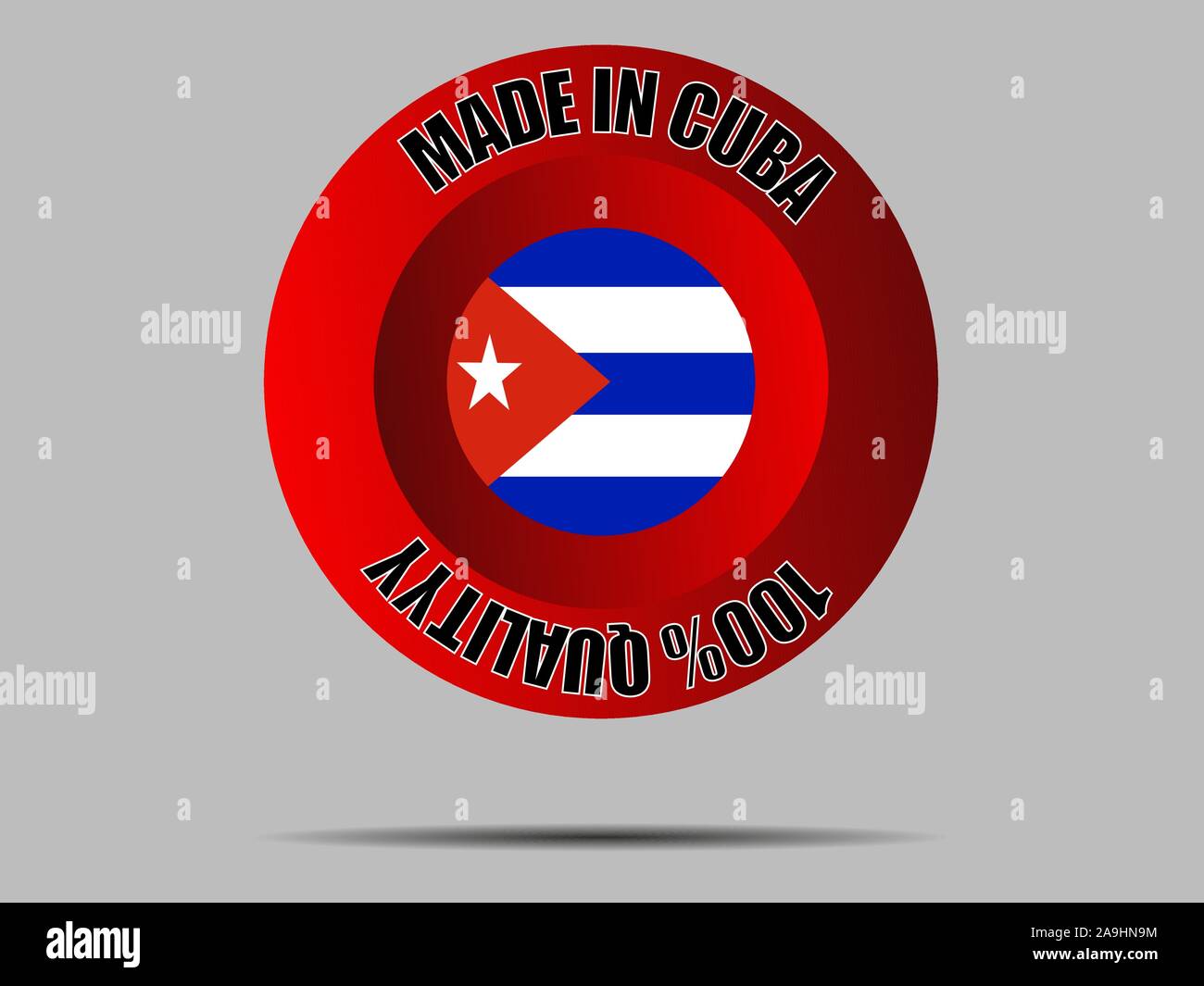 National flag of Republic of Cuba . original colors and proportion ...