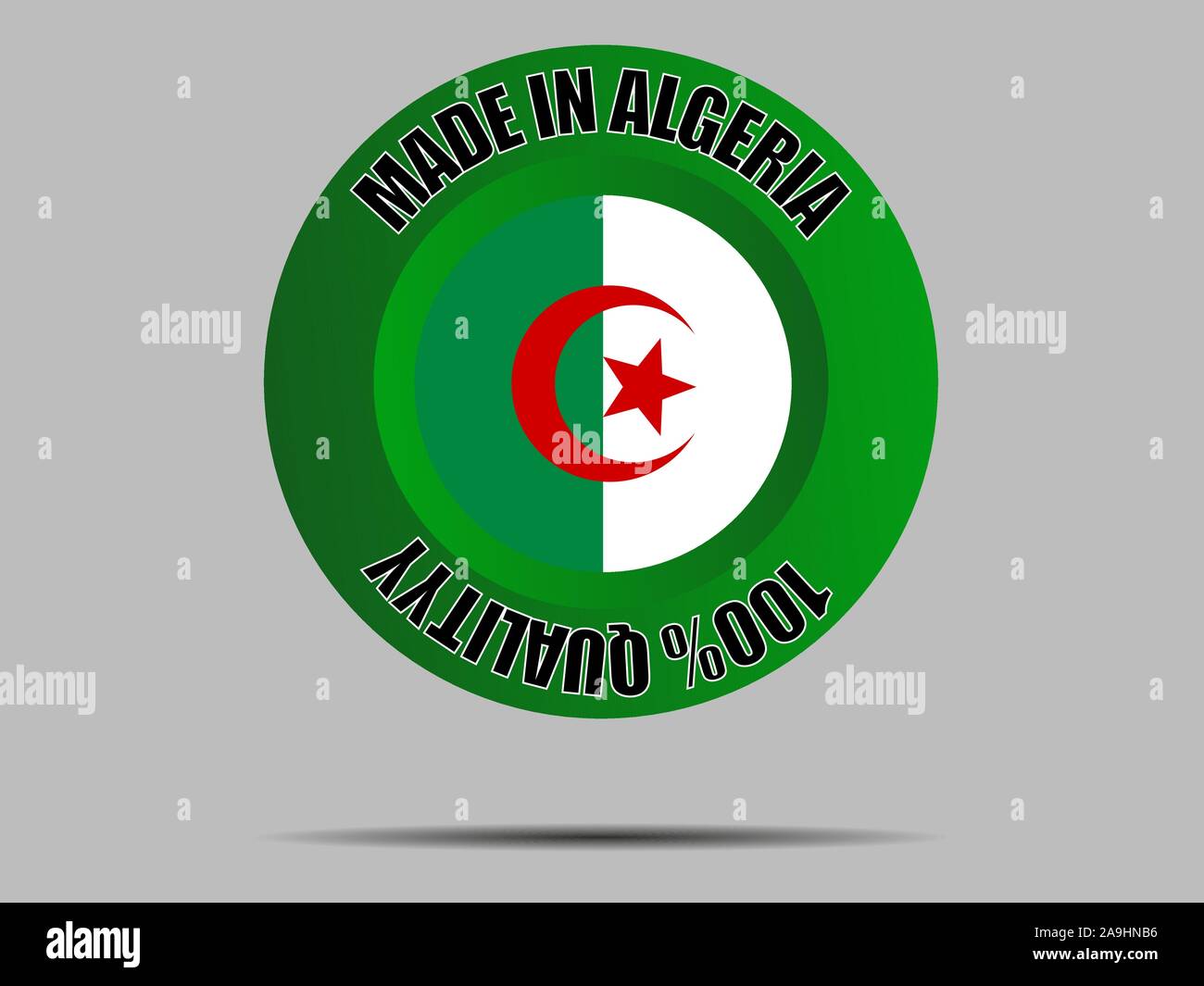 National flag of Peoples Democratic Republic of Algeria. original ...