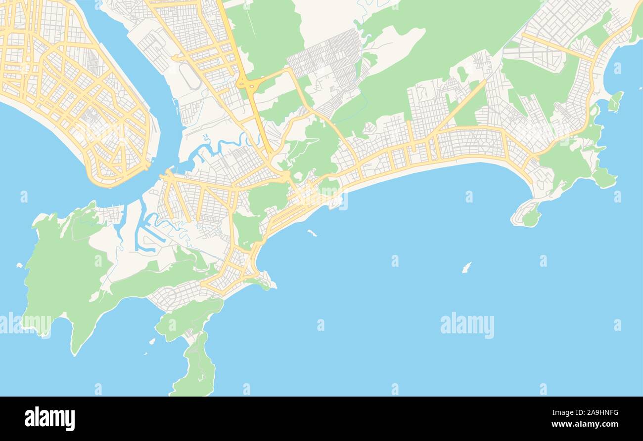 Guaruja Beach Brazil Map Guaiuba Beach In Guaruja, Sao Paulo, Brazil,