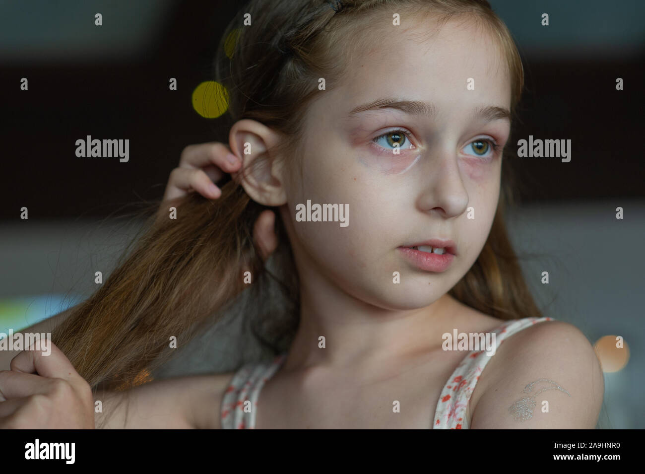 Portrait of a 9 years old female child, portrait concept of a child ...