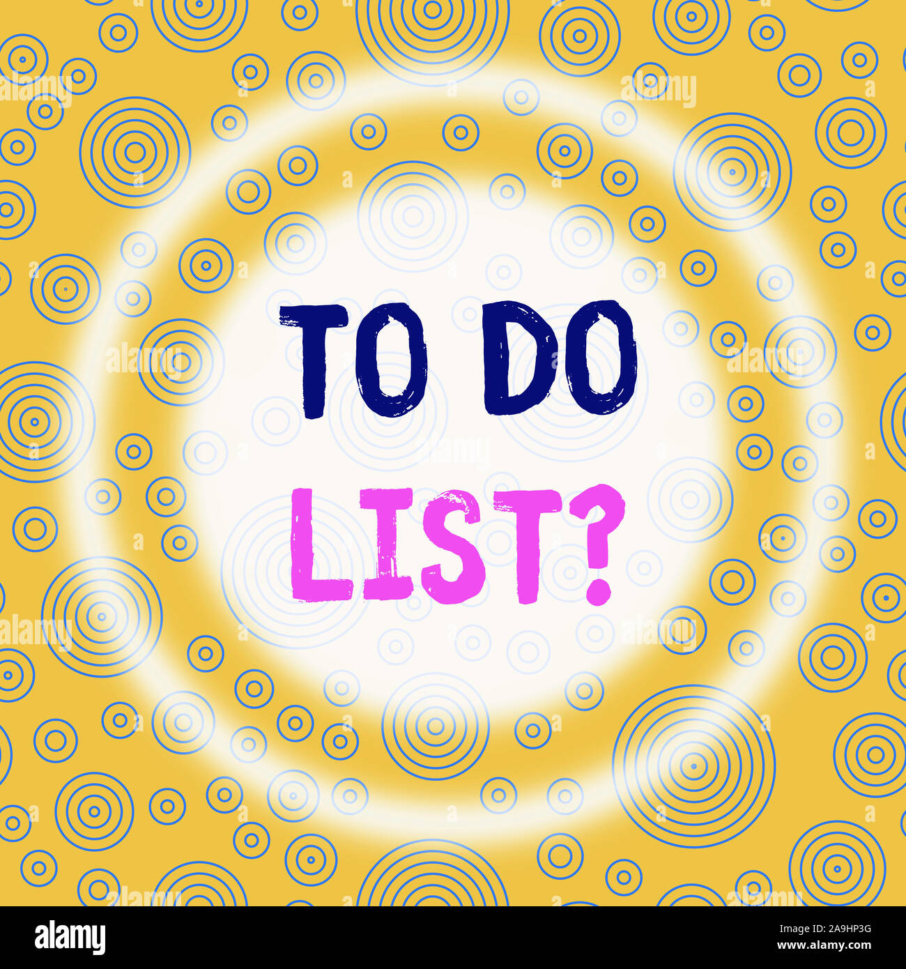 Handwriting text writing To Do List Question. Conceptual photo Series ...