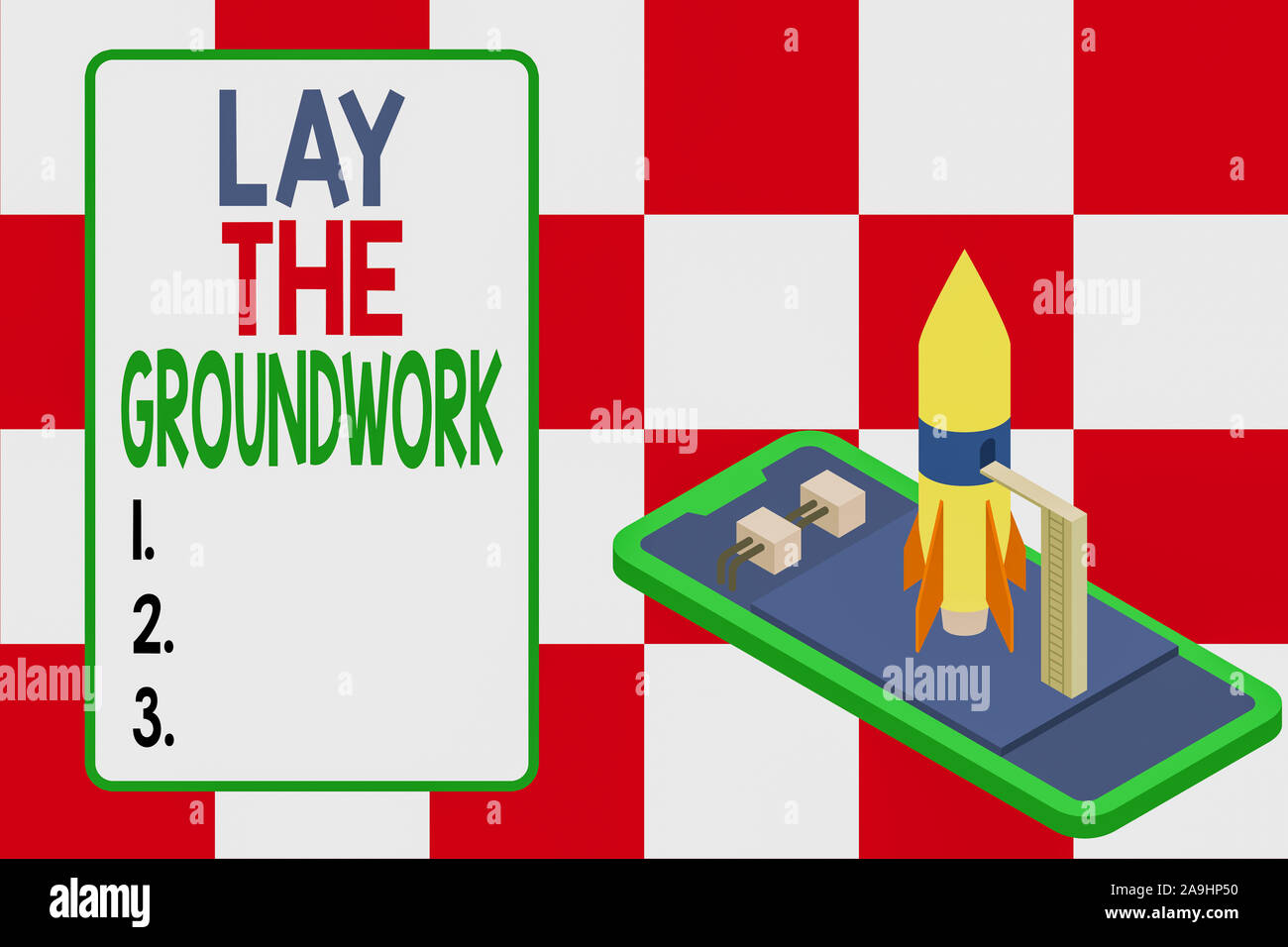 Handwriting text writing Lay The Groundwork. Conceptual photo Preparing ...