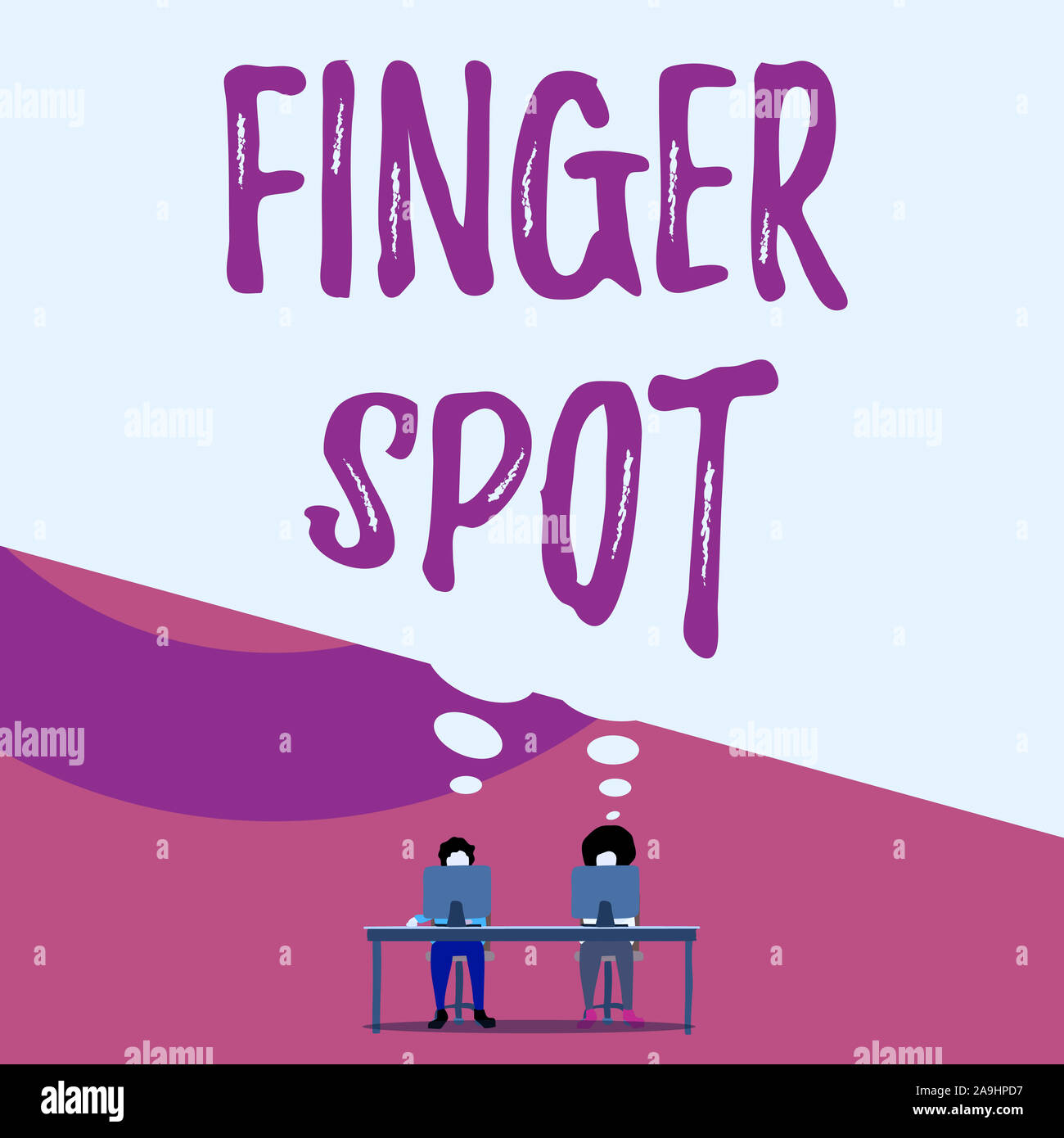 Handwriting text writing Finger Spot. Conceptual photo Small ...