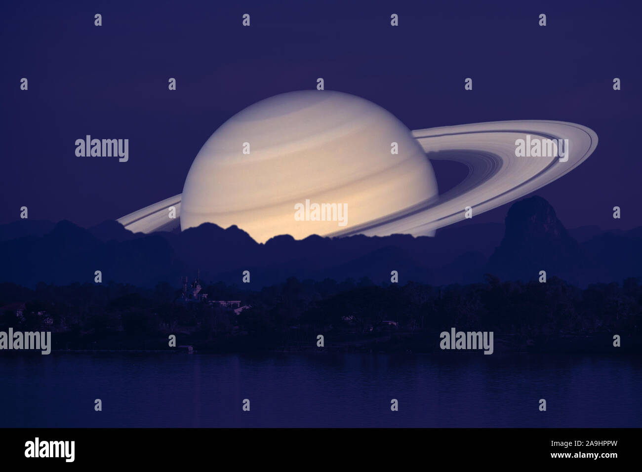Saturn In The Sky From Earth