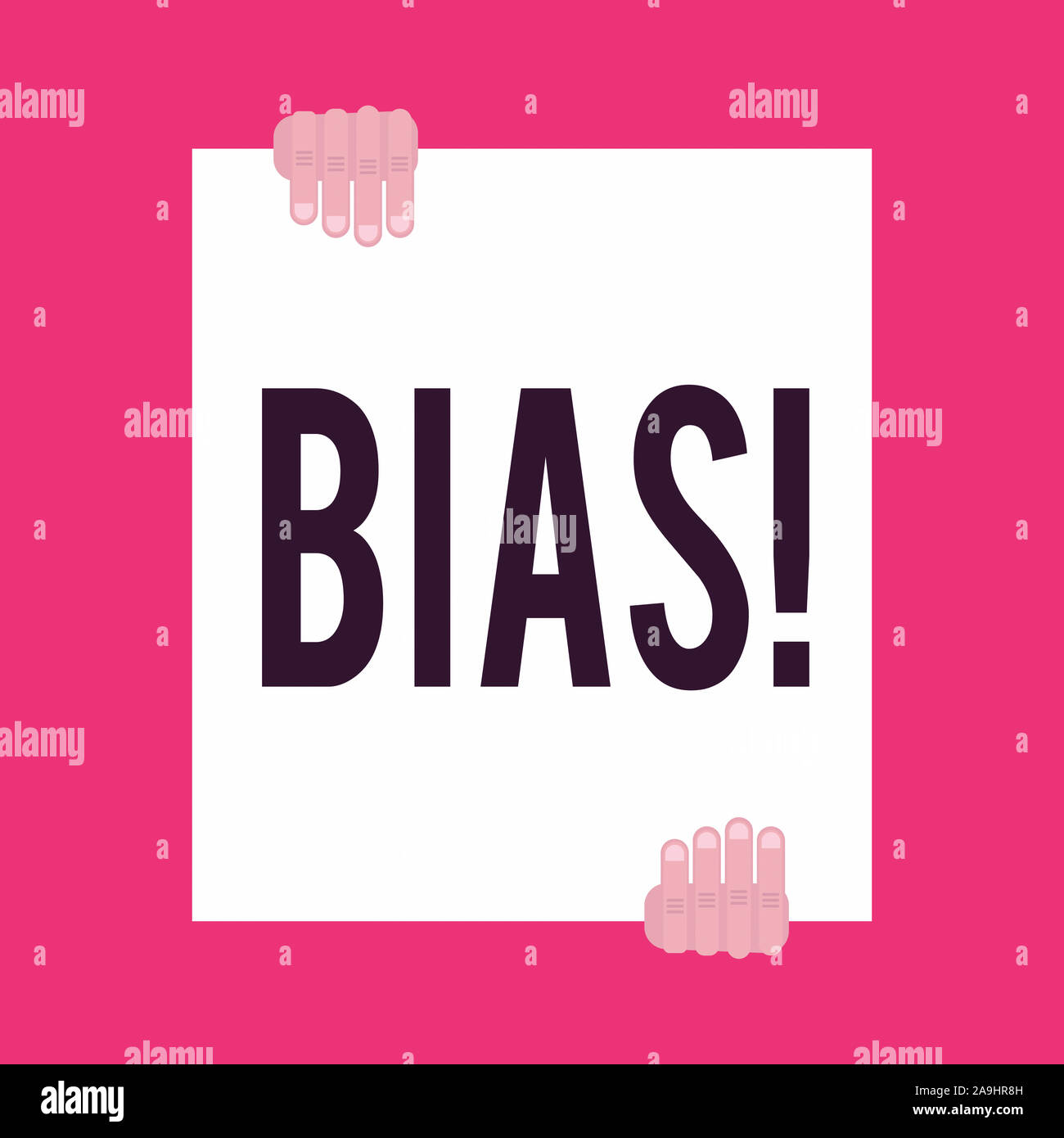 Word writing text Bias. Business photo showcasing inclination or ...