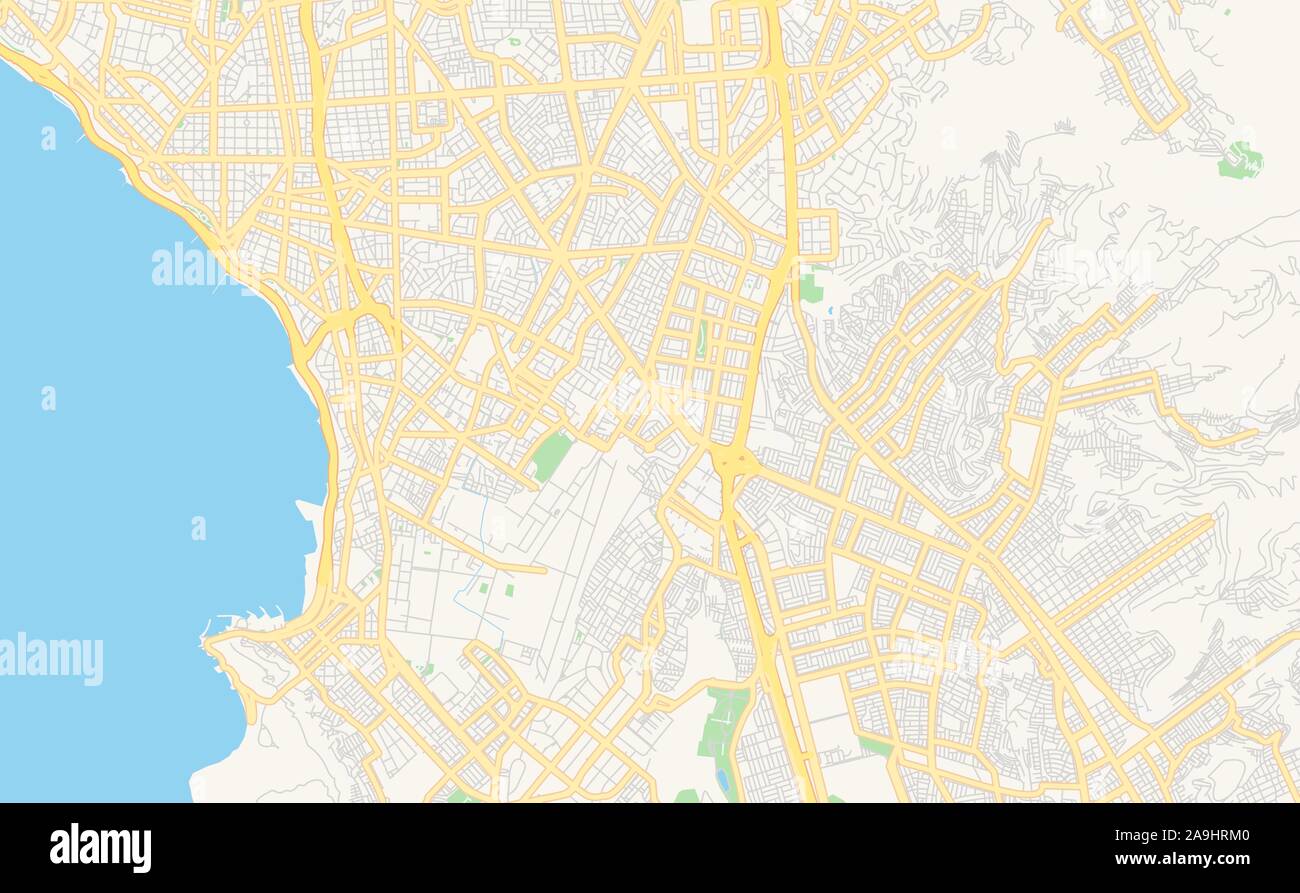 Map Of Santiago High Resolution Stock Photography and Images - Alamy