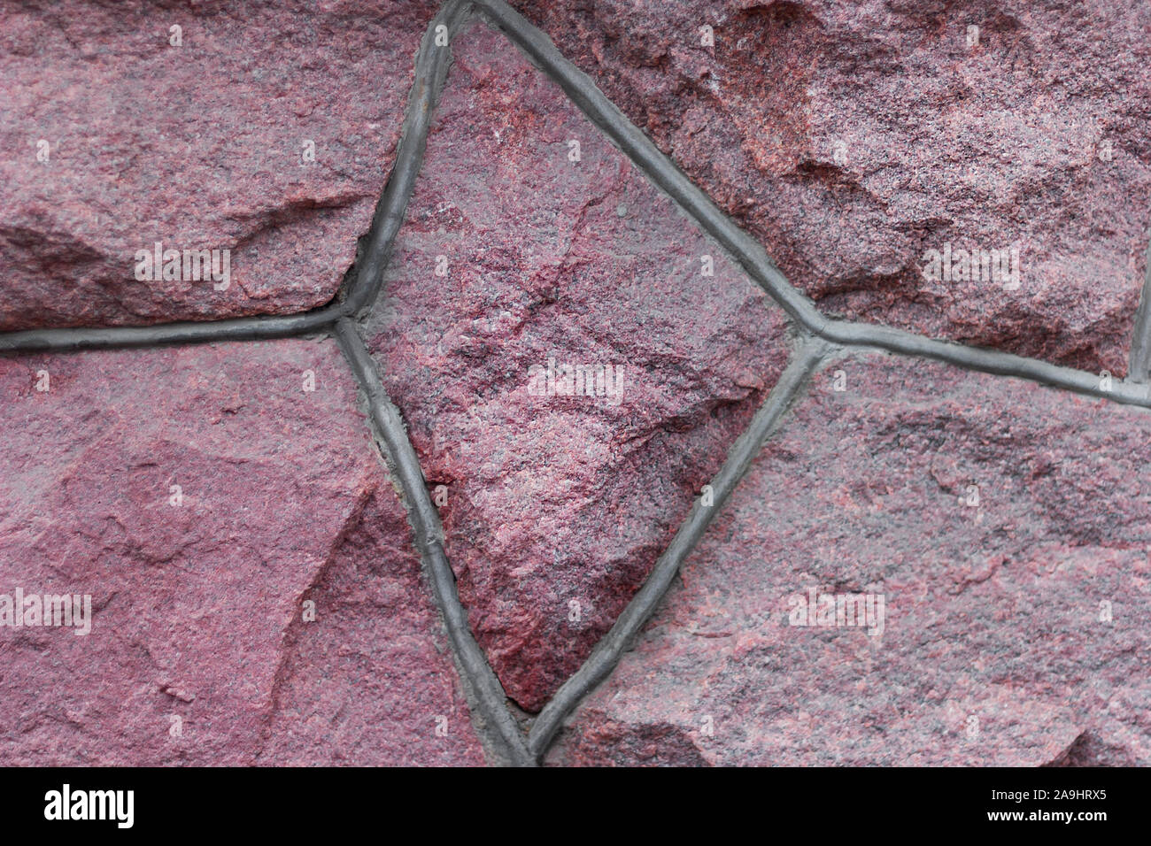 wall of red stone. structure and texture of the pattern Stock Photo - Alamy