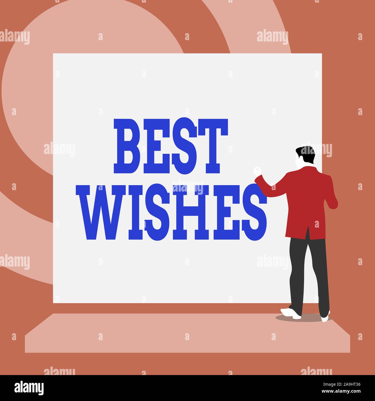 Handwriting text writing Best Wishes. Conceptual photo an expression of ...