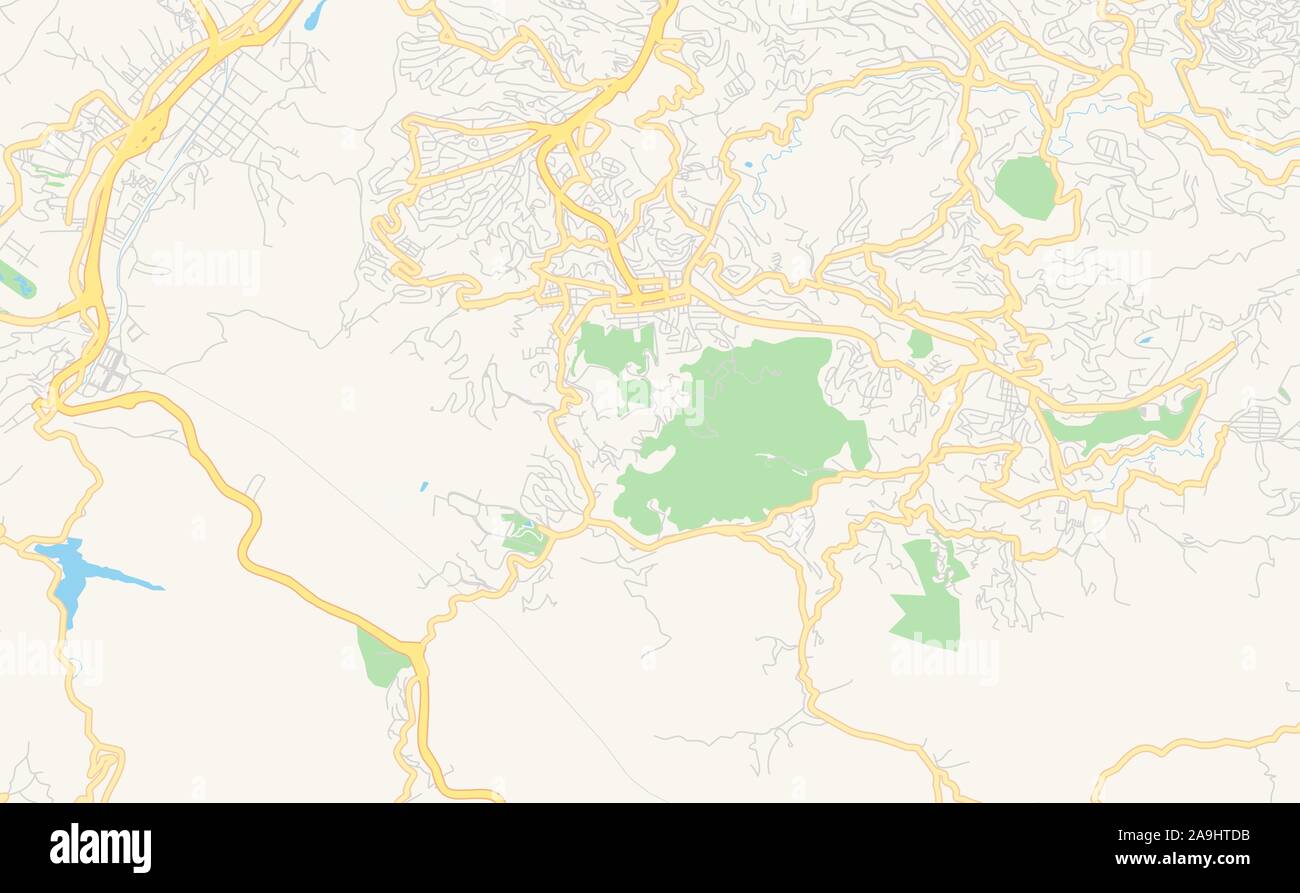 Printable street map of Nuestra Senora del Rosario de Baruta, Venezuela ...