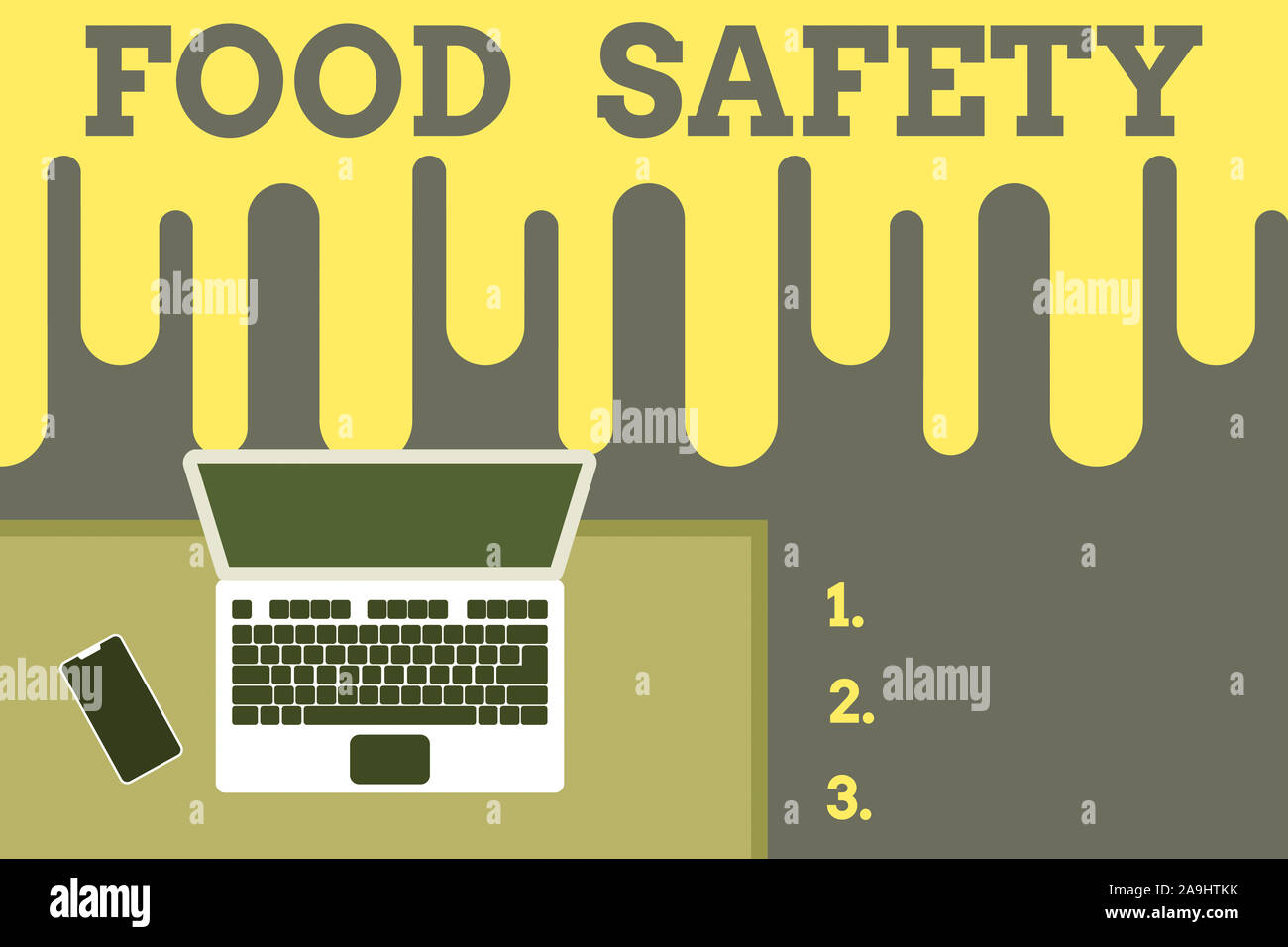 Kitchen food handling sign hi-res stock photography and images - Alamy