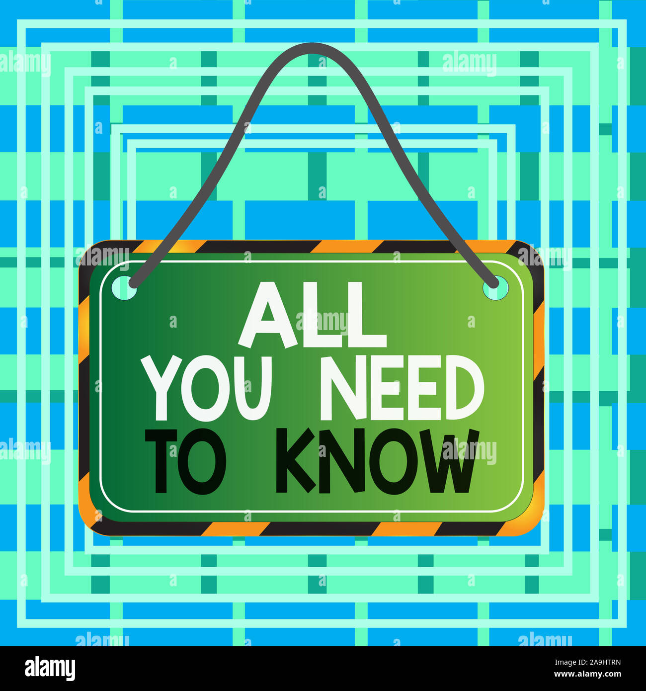 Text sign showing All You Need To Know. Business photo text Tell only ...
