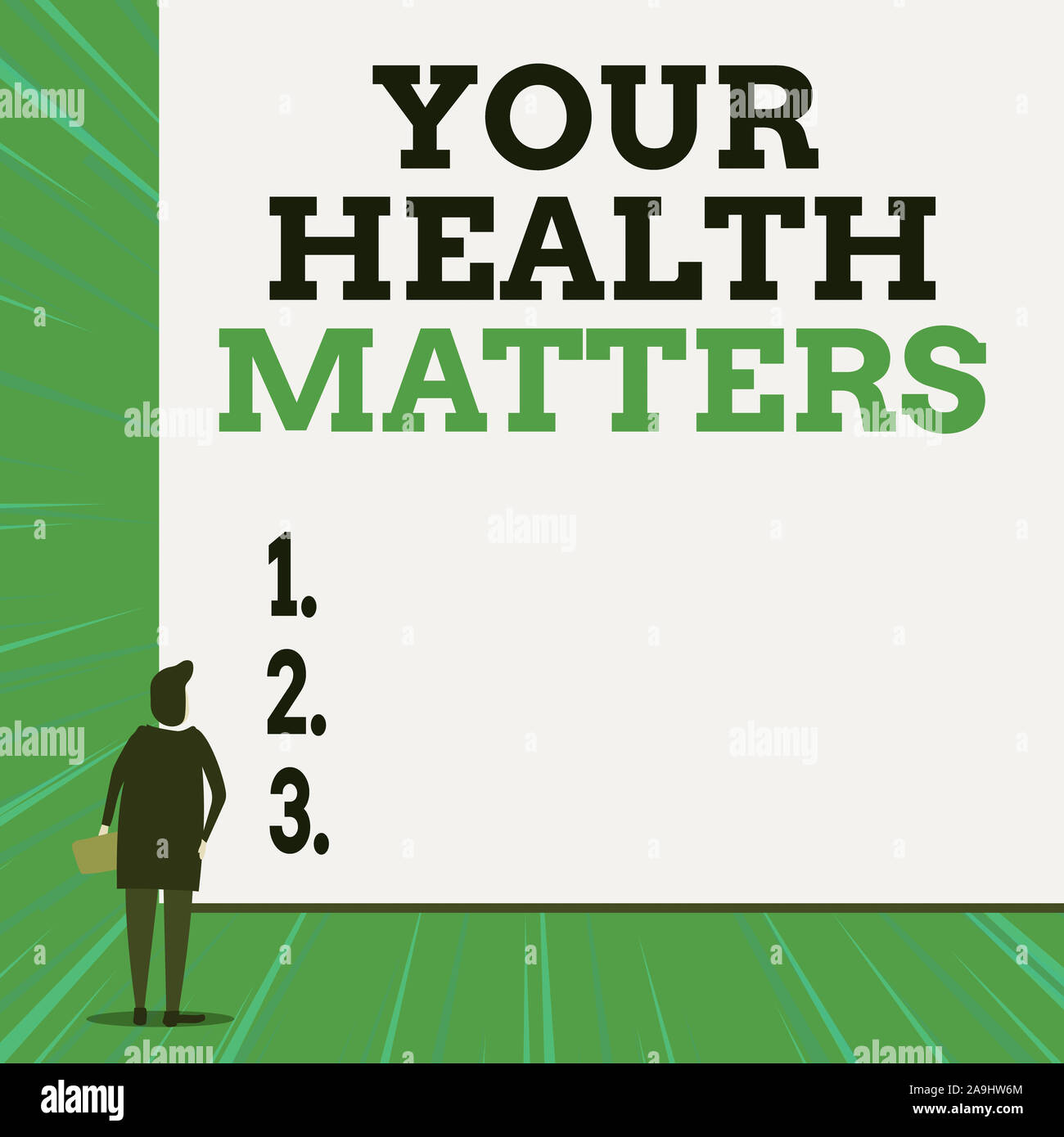 Writing note showing Your Health Matters. Business concept for good ...
