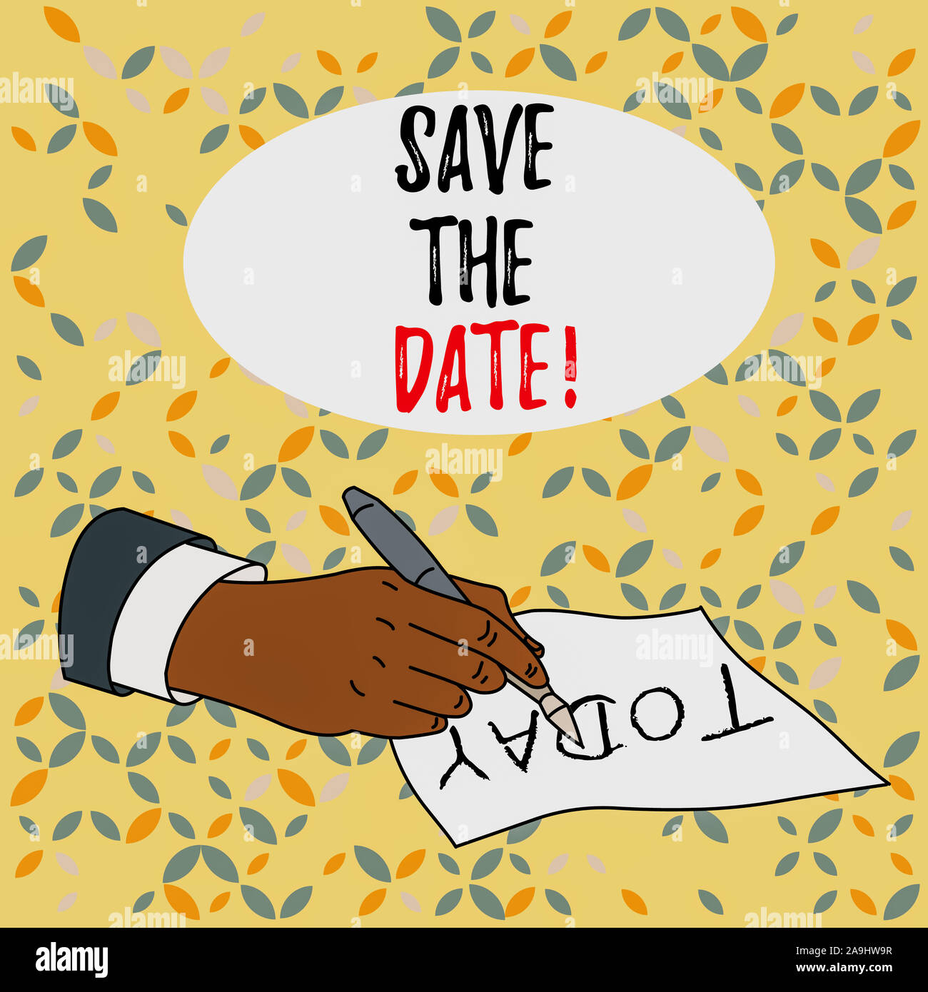 Conceptual hand writing showing Save The Date. Concept meaning ...