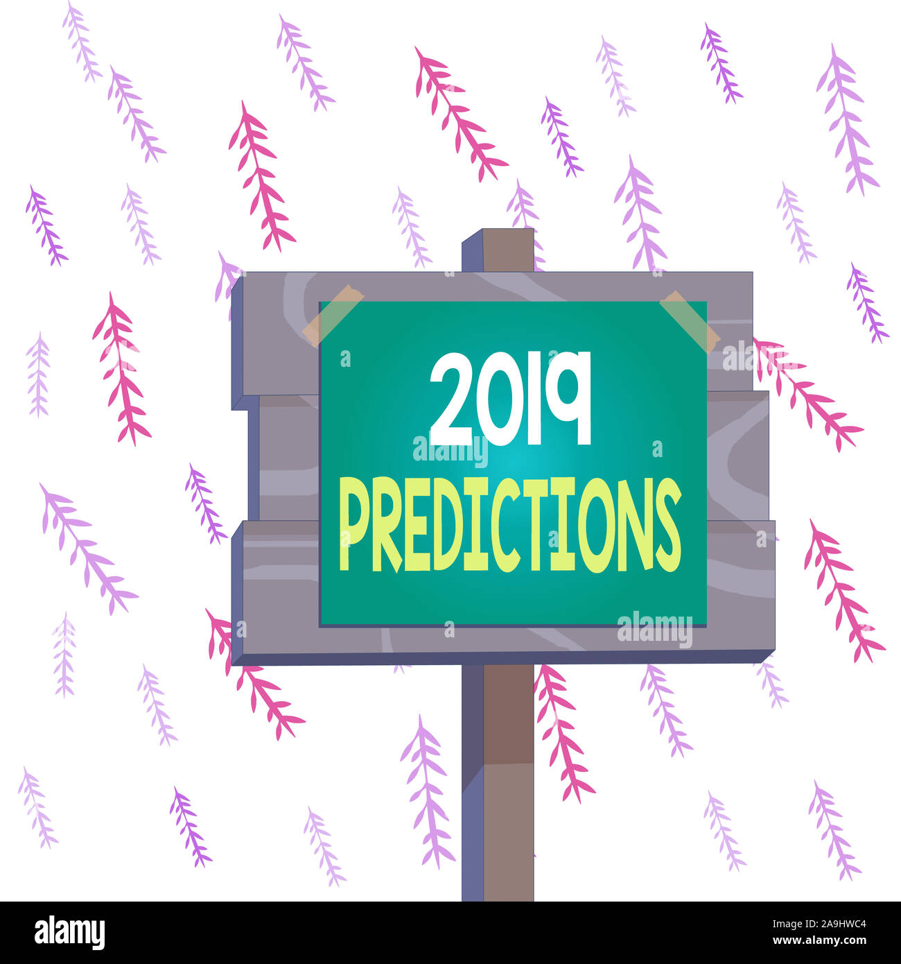 Handwriting text writing 2019 Predictions. Conceptual photo statement ...
