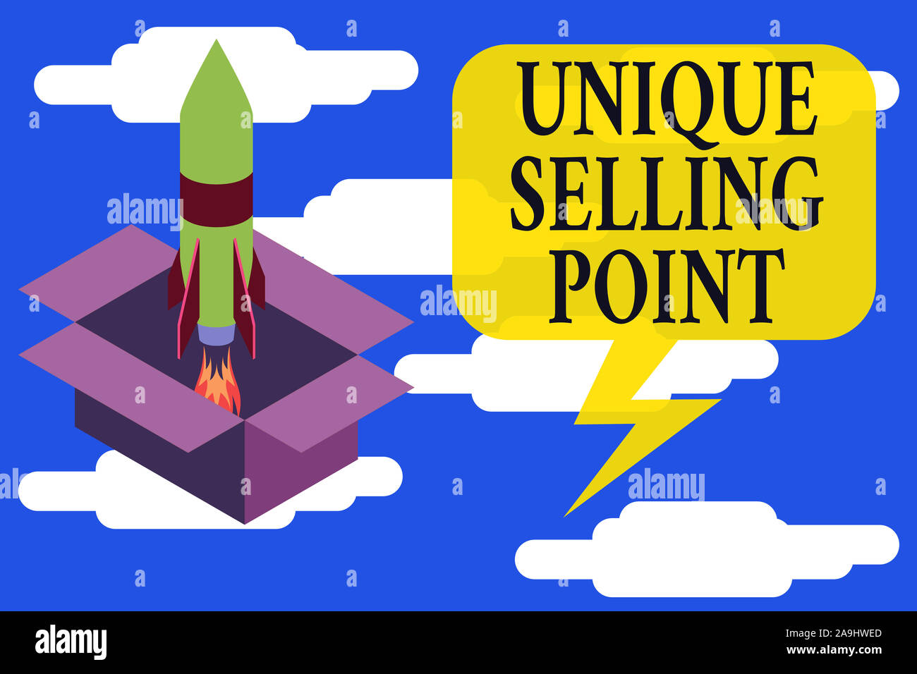 Conceptual hand writing showing Unique Selling Point. Concept meaning ...