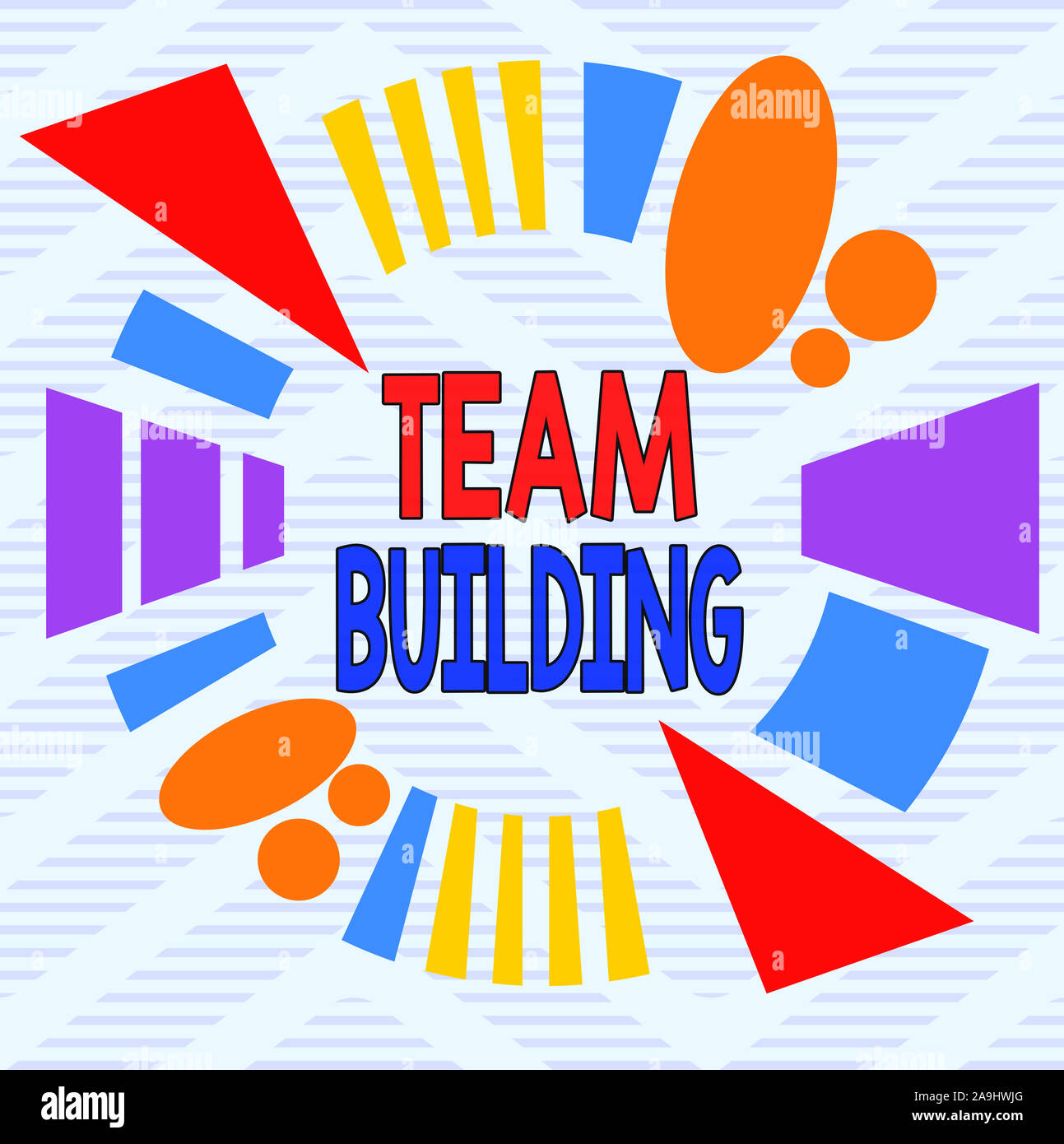 Word writing text Team Building. Business photo showcasing various ...
