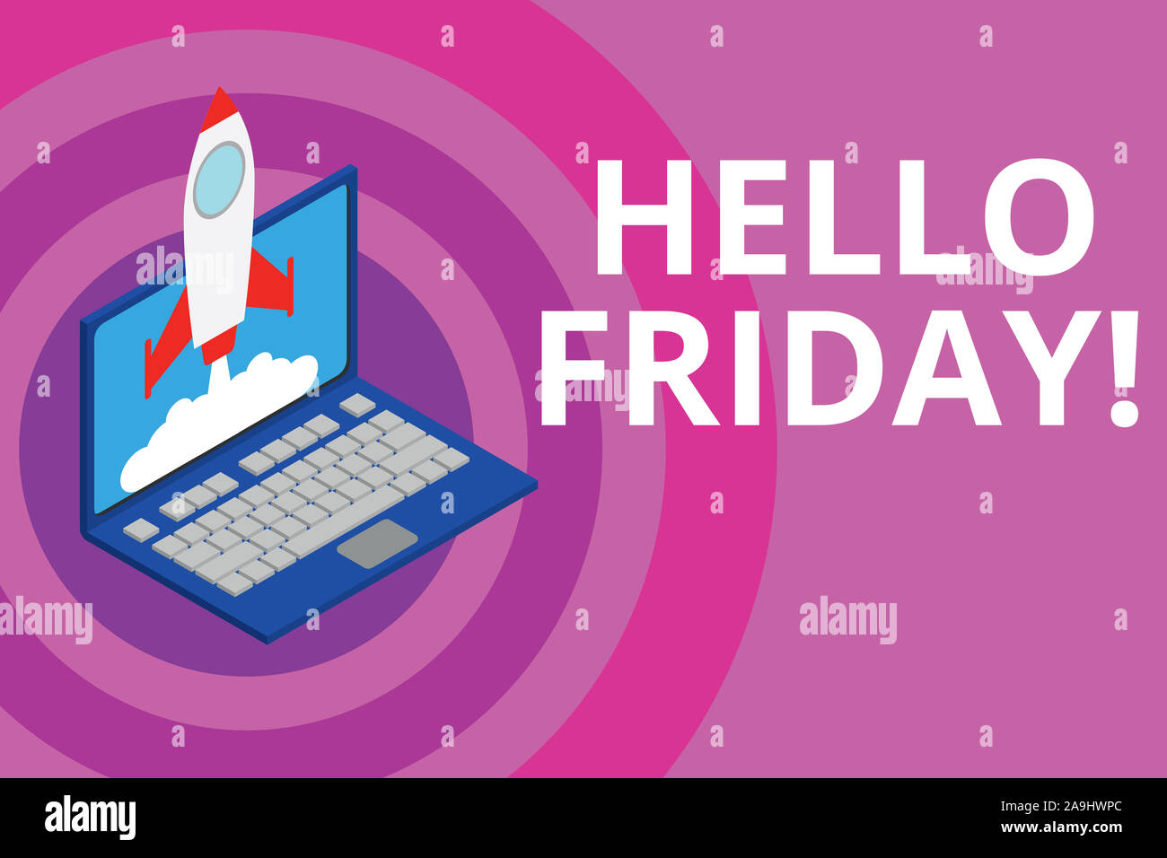 Handwriting text Hello Friday. Conceptual photo used to express ...