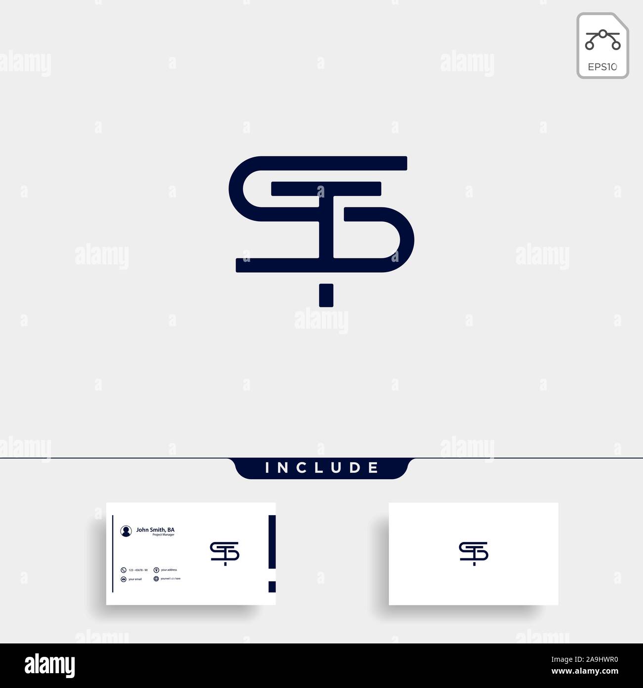 Letter s t logo hi-res stock photography and images - Alamy