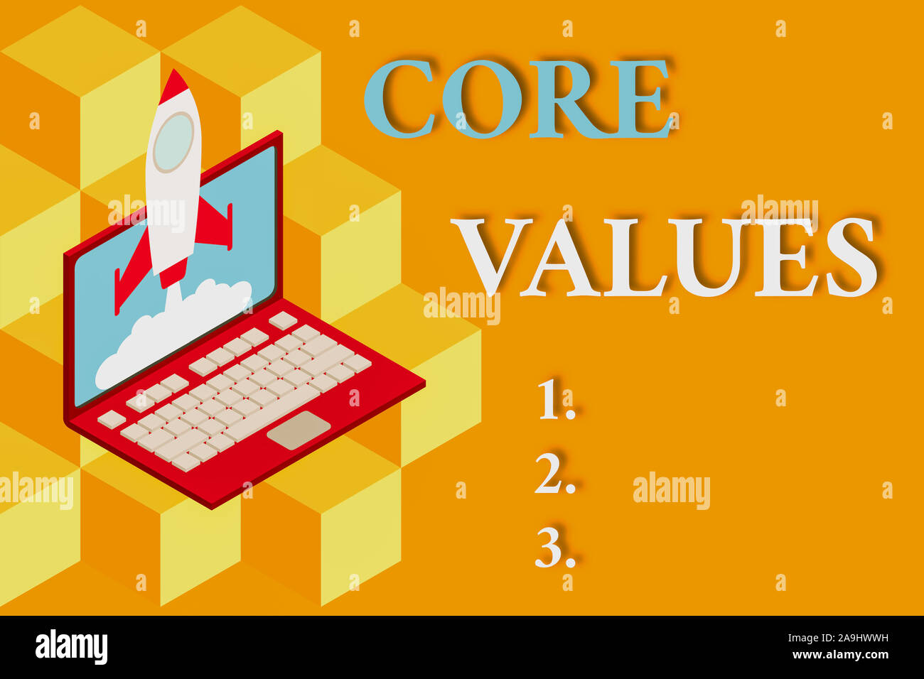 Word writing text Core Values. Business photo showcasing the ...