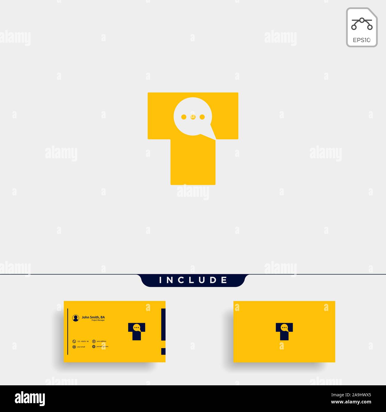 Letter T Chat Logo Template Vector Design Stock Vector Image & Art - Alamy