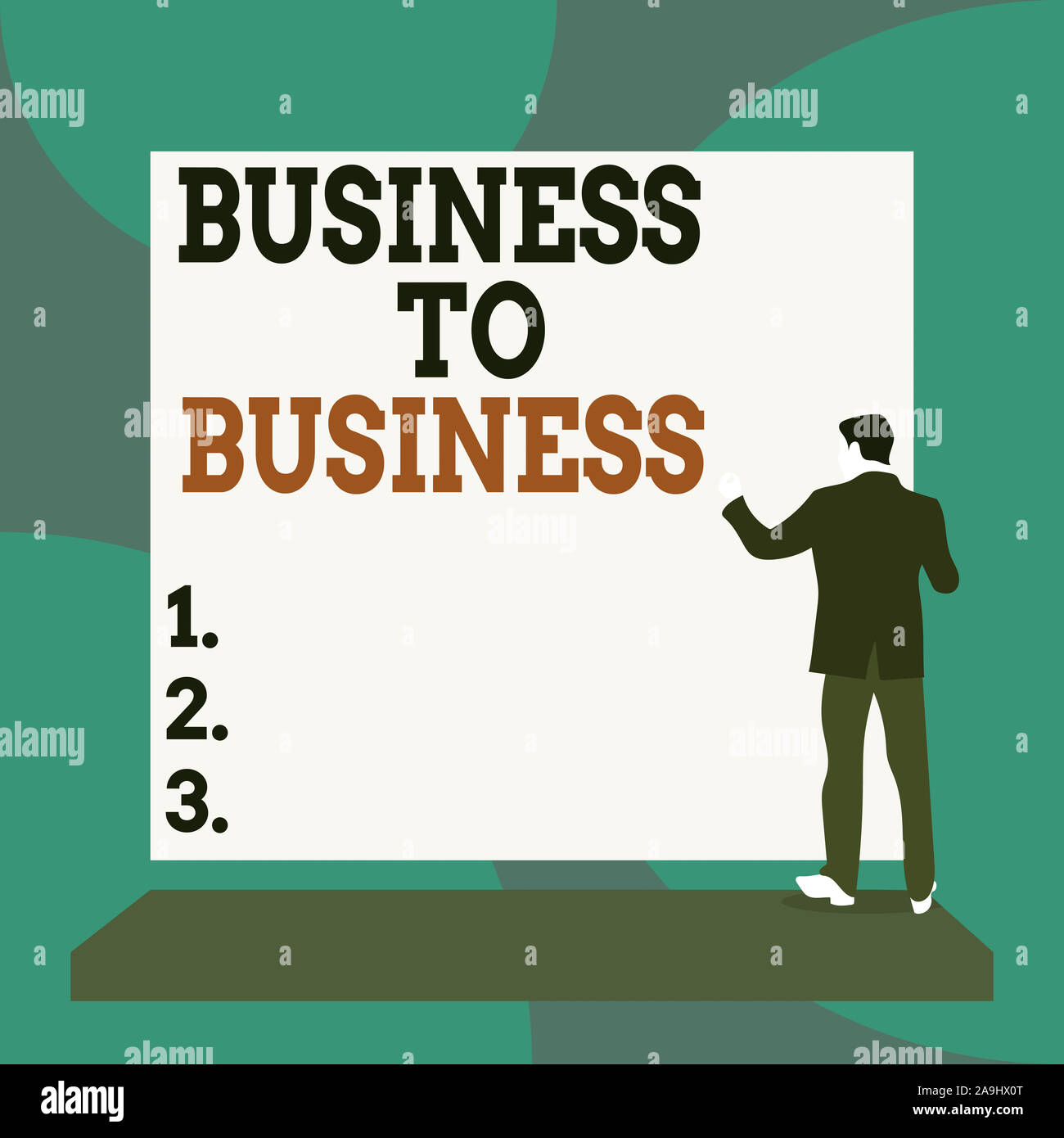 Conceptual hand writing showing Business To Business. Concept meaning ...