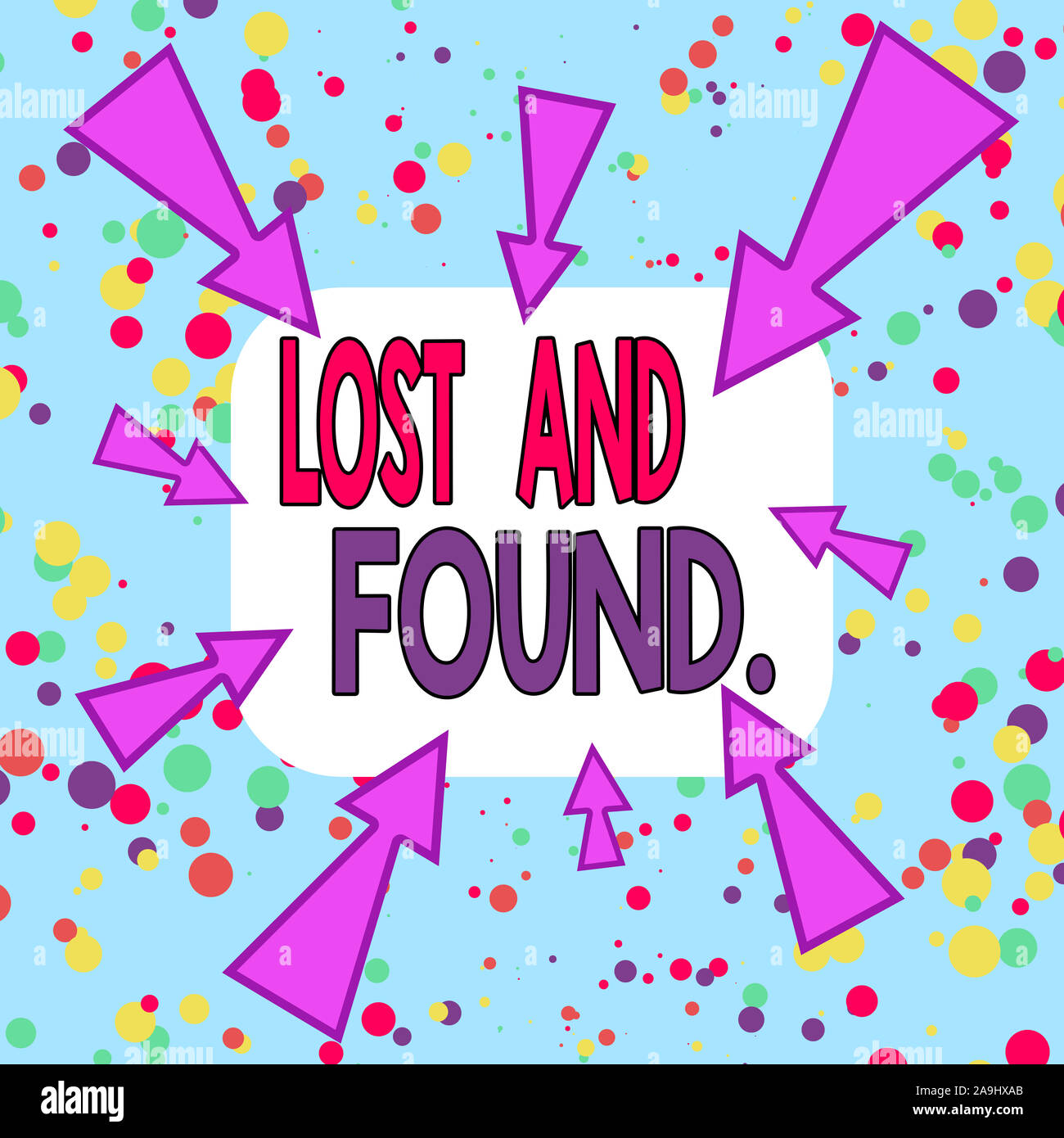 Writing note showing Lost And Found. Business concept for a place where ...