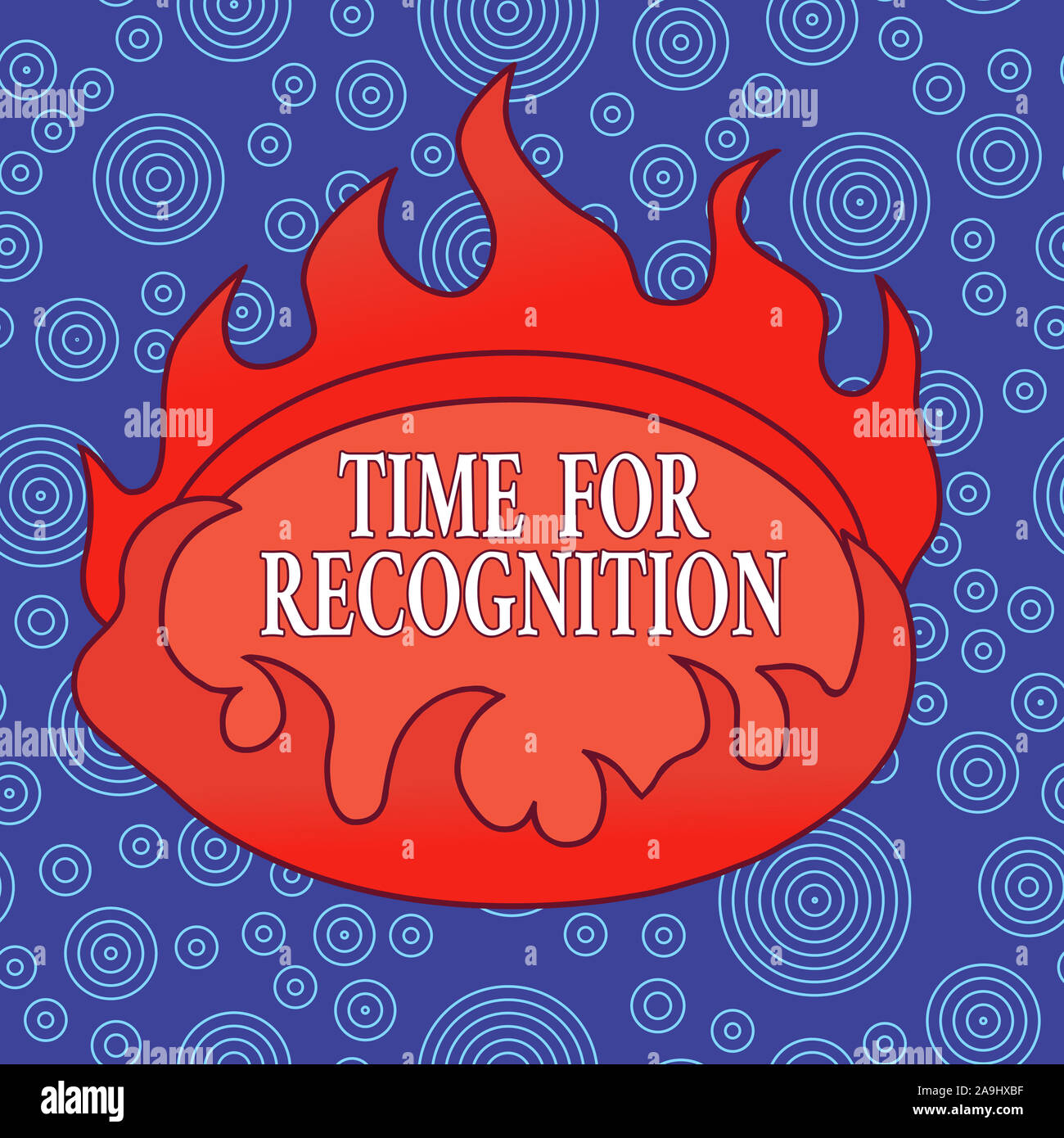 Word writing text Time For Recognition. Business photo showcasing Acknowledgement Interval ...