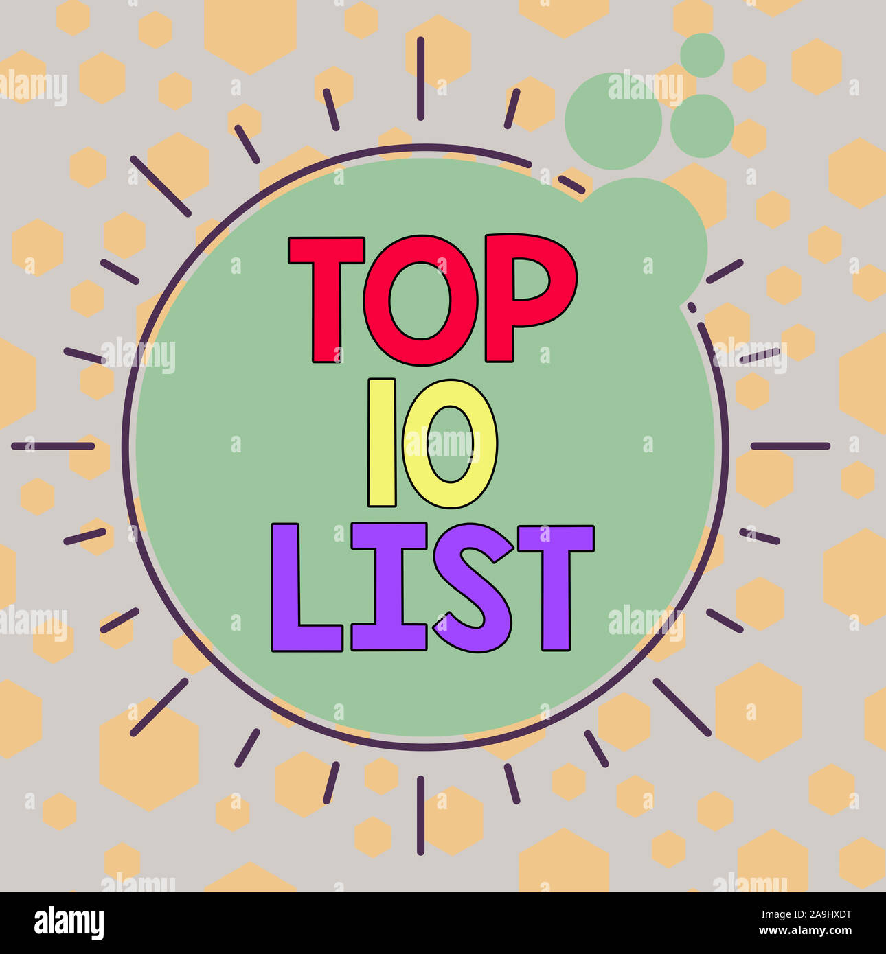 Handwriting text writing Top 10 List. Conceptual photo the ten most ...