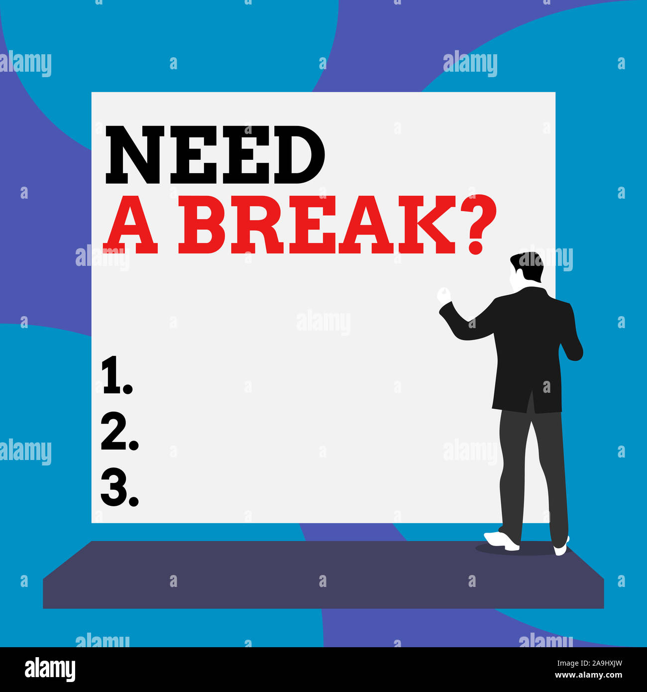 Conceptual hand writing showing Need A Brake Question. Concept meaning ...