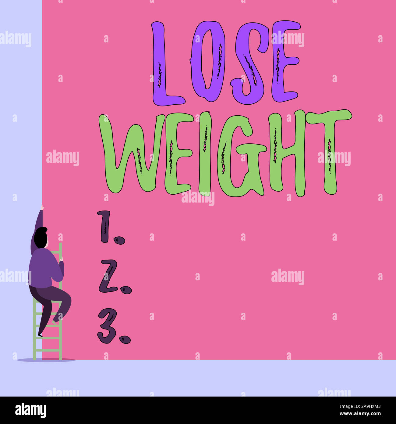 Handwriting text Lose Weight. Conceptual photo the fact of a ...