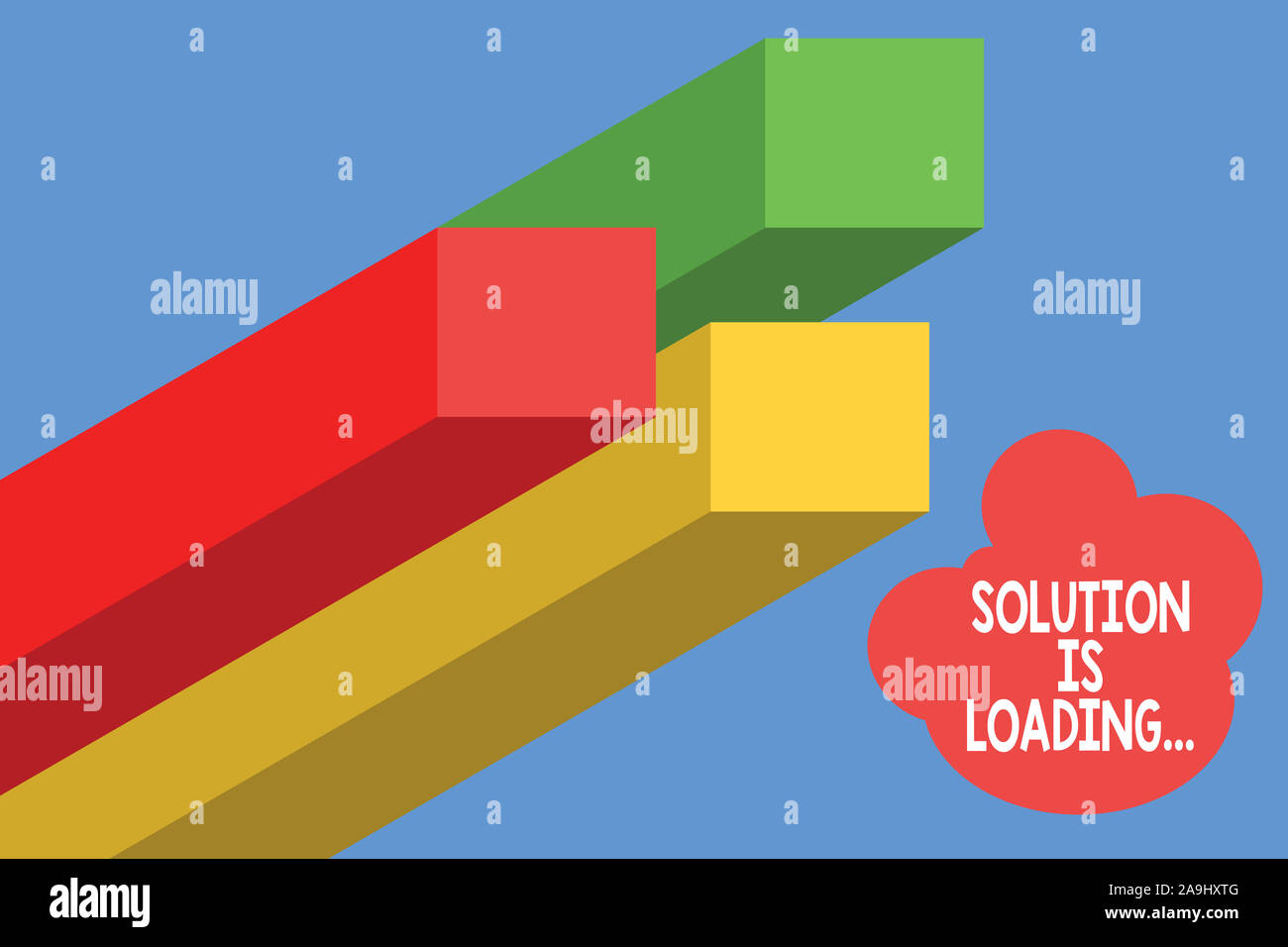 Handwriting Text Writing Solution Is Loading Conceptual Photo Thinking Of Way To Solve Big