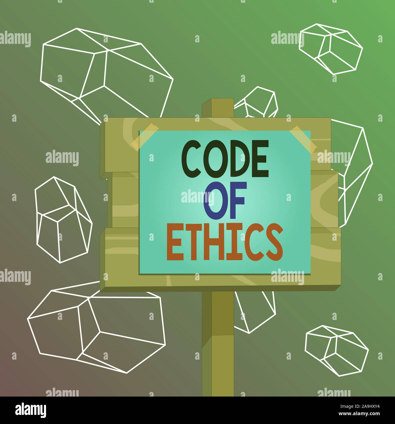 Word writing text Code Of Ethics. Business photo showcasing basic guide ...