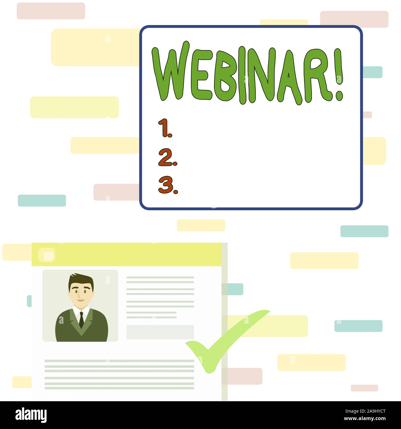 Writing note showing Webinar. Business concept for seminar or other ...